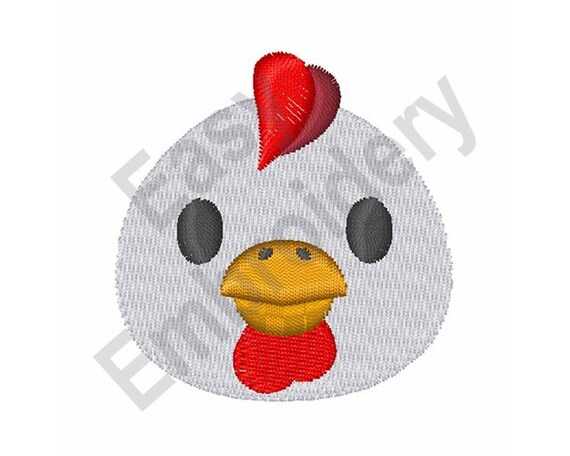 Chicken Head Machine Embroidery Design - Etsy