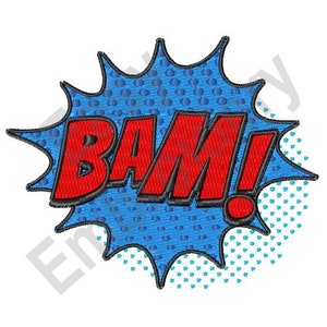 Bam! - Machine Embroidery Design - Etsy