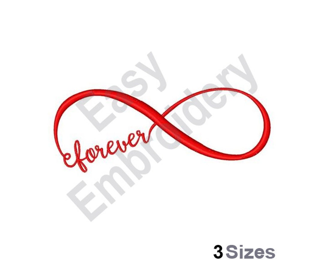 Forever - Machine Embroidery Design - 3 Sizes - Etsy