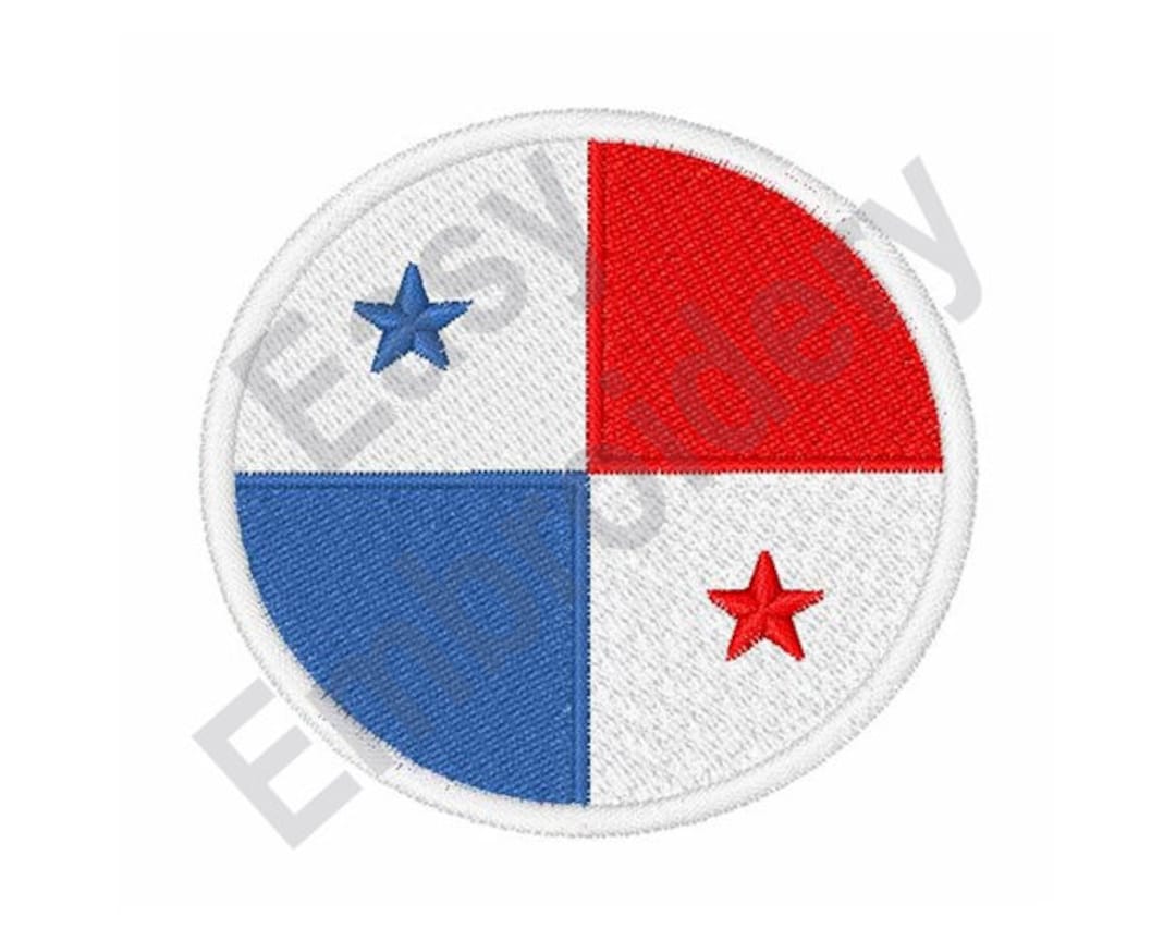 Panama Flag - Machine Embroidery Design - Etsy