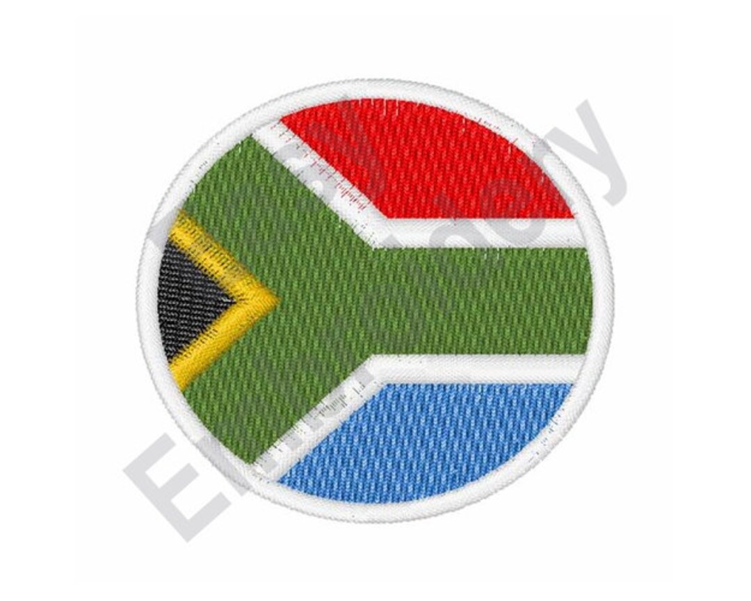 South Africa Flag Machine Embroidery Design - Etsy