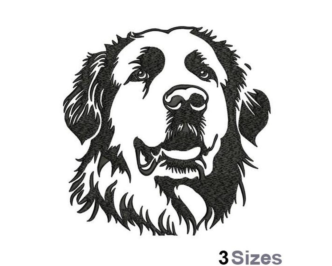 Great Pyrenees - Machine Embroidery Design - 3 Sizes, Pyrenean Mountain ...