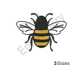 Bee Outline Machine Embroidery Design - Etsy