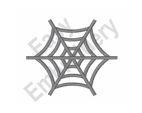 Spider Web Machine Embroidery Design - Etsy