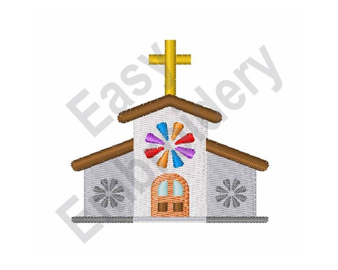 Church Machine Embroidery Design - Etsy