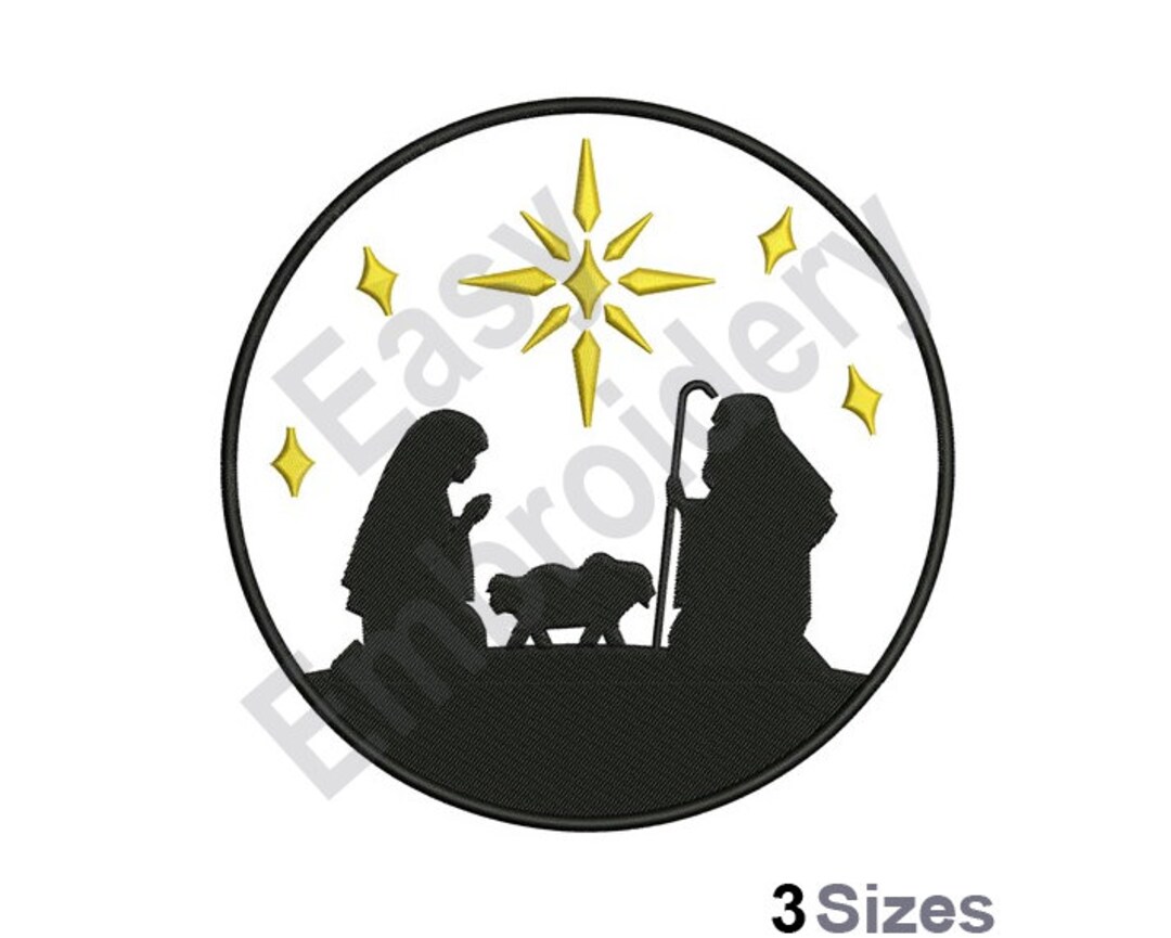 Nativity Scene - Machine Embroidery Design - Etsy