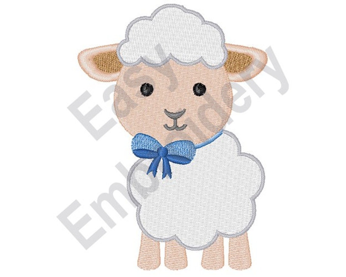 Nursery Room Lamb Machine Embroidery Design | Etsy