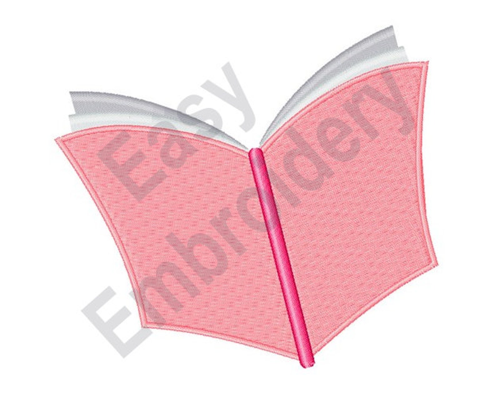 Open Book Machine Embroidery Design - Etsy