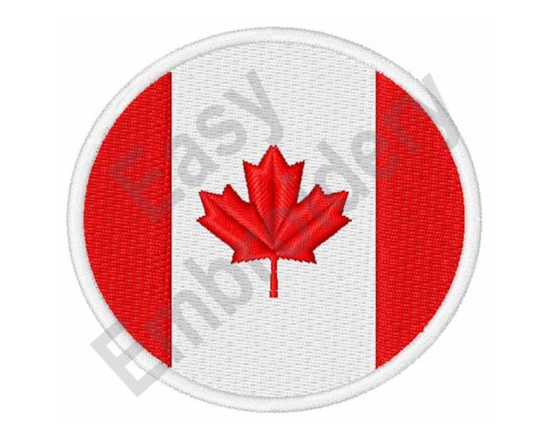 Canada Flag - Machine Embroidery Design - Etsy