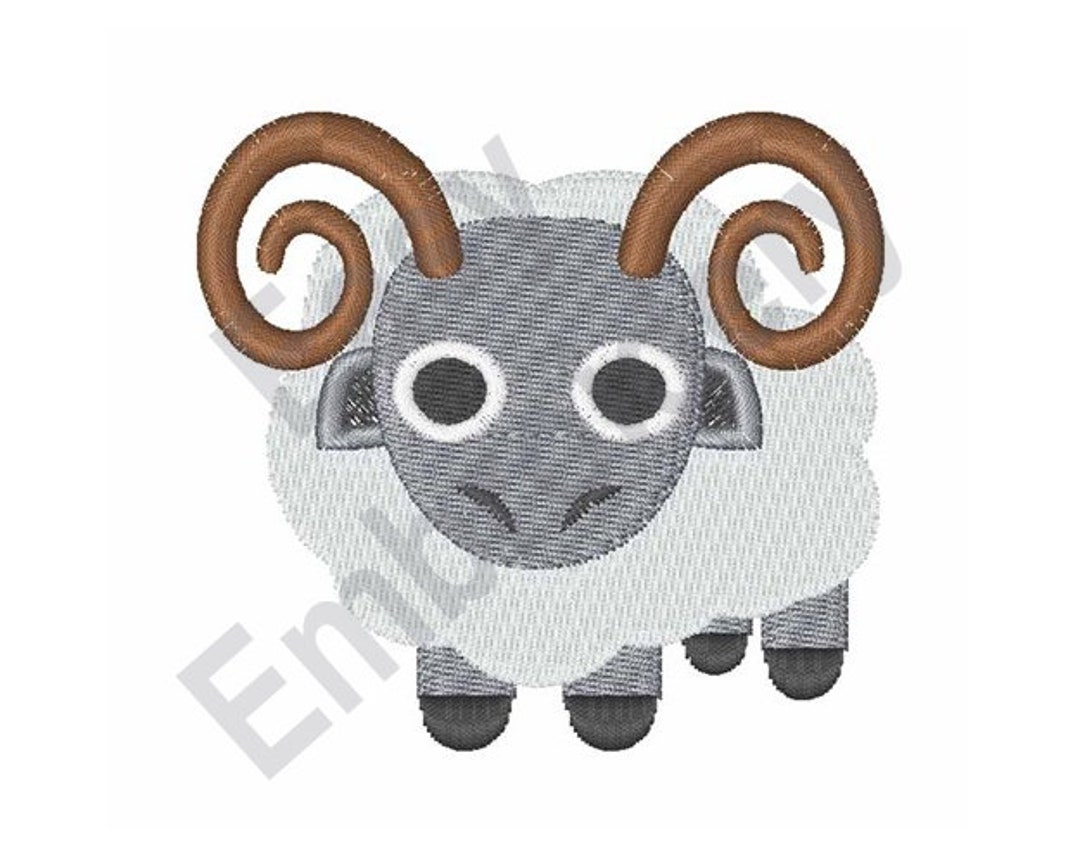 Ram - Machine Embroidery Design - Etsy