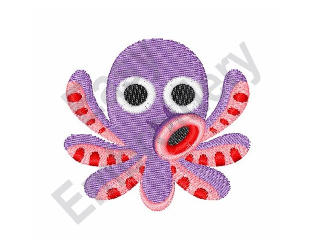 Octopus Machine Embroidery Design - Etsy