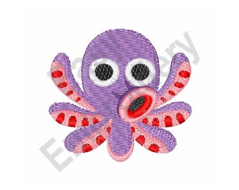 Octopus Machine Embroidery Design Baby Octopus Outline - Etsy