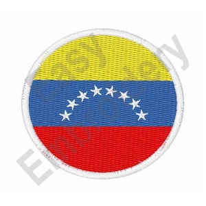 Venezuela Flag Machine Embroidery Design - Etsy