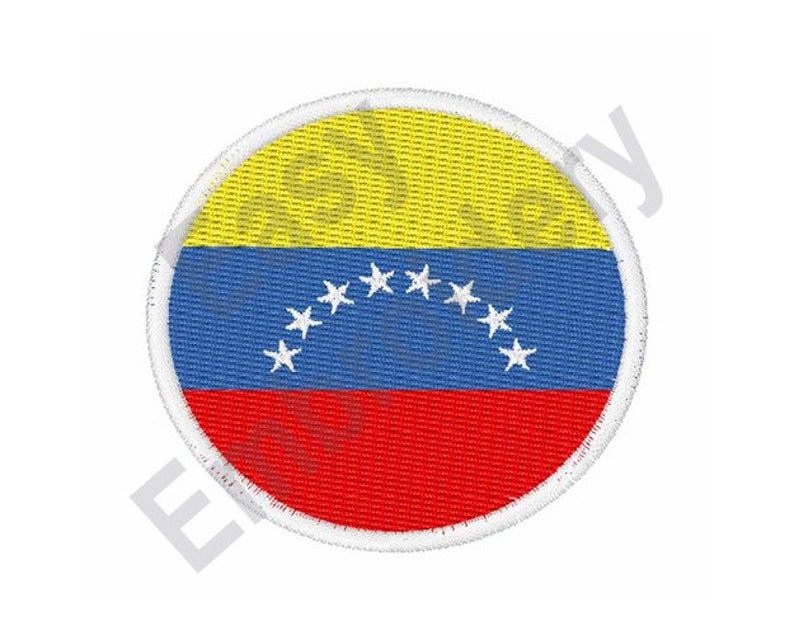 Venezuela Flag Machine Embroidery Design - Etsy