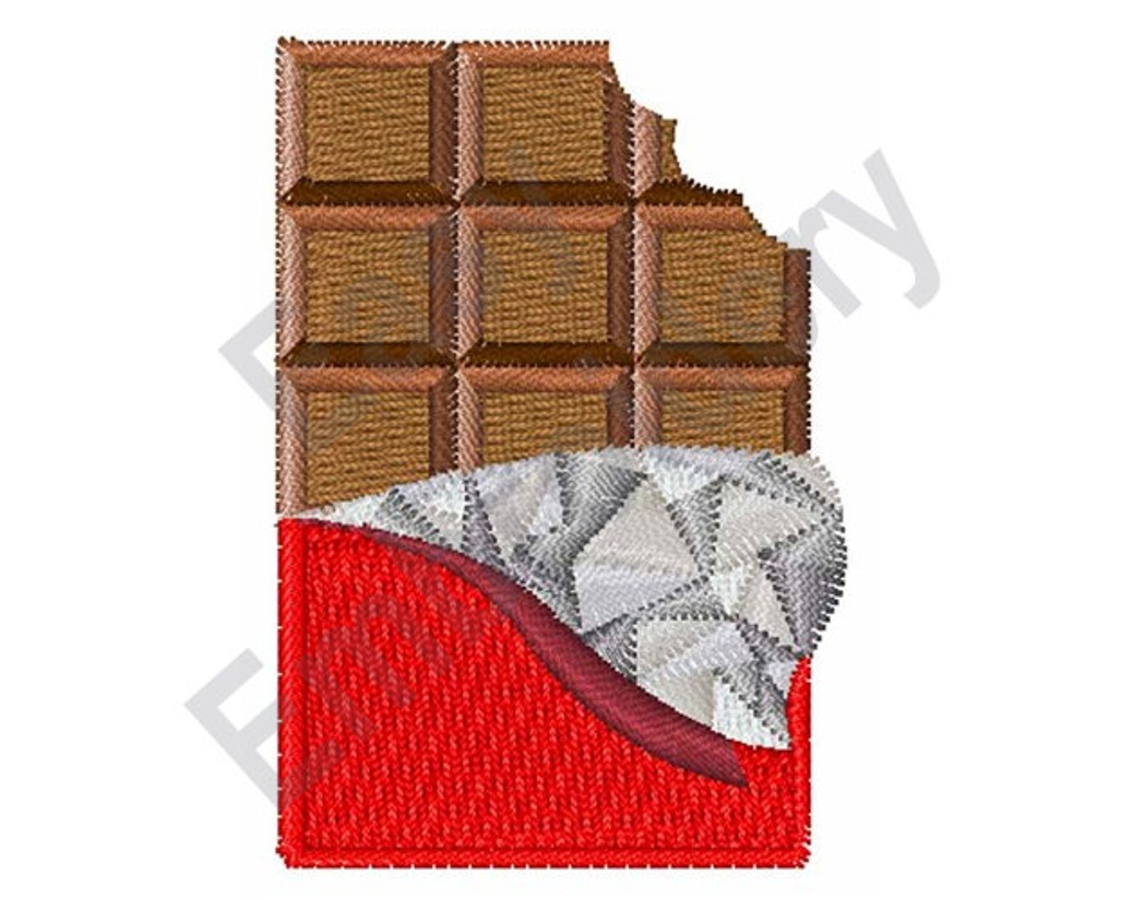 Chocolate Bar - Machine Embroidery Design - Etsy
