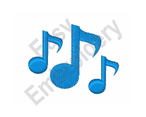 Music Notes Machine Embroidery Design | Etsy