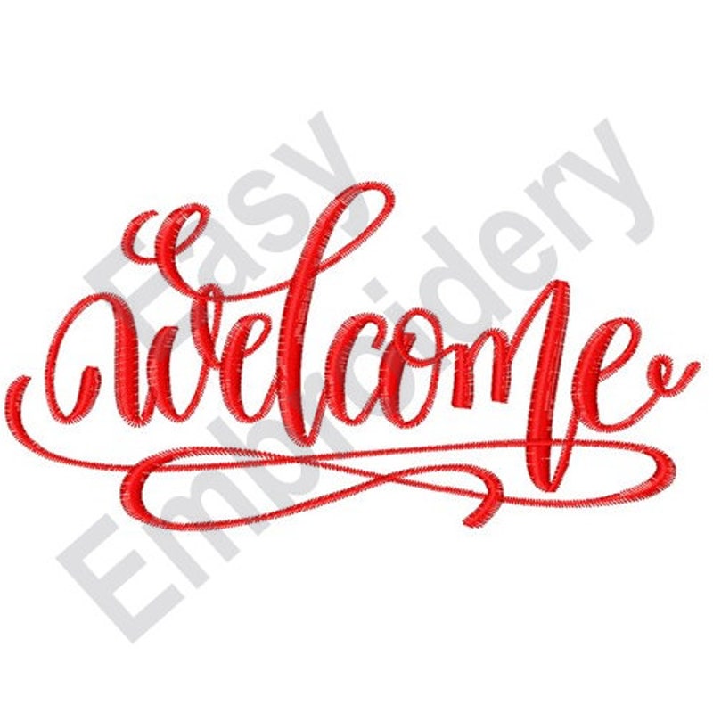 Welcome Embroidery - Etsy