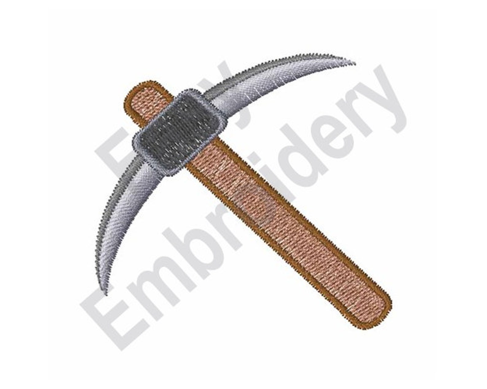 Pick Axe Machine Embroidery Design | Etsy
