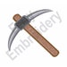 Pick Axe - Machine Embroidery Design - Etsy
