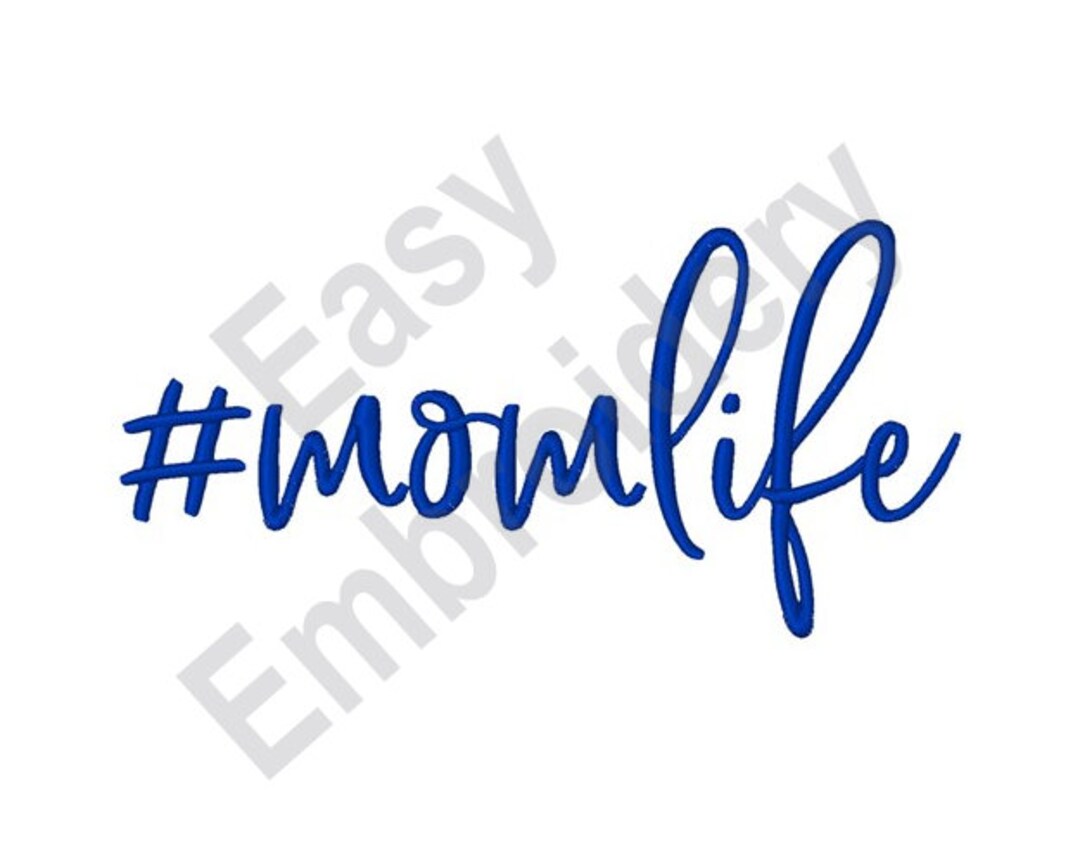 Mom Life - Machine Embroidery Design - Etsy