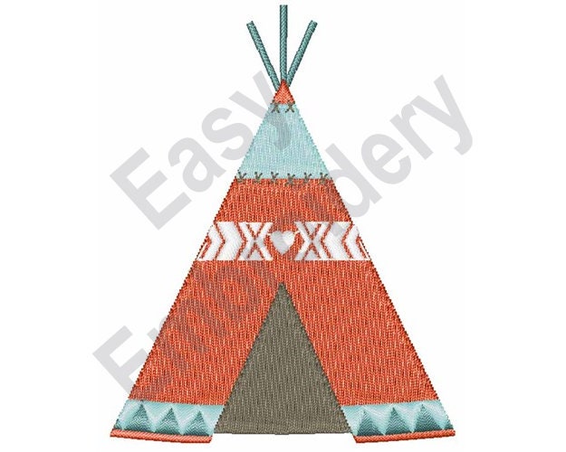 Indian Teepee - Machine Embroidery Design - Etsy