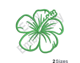 Hibiscus Embroidery - Etsy