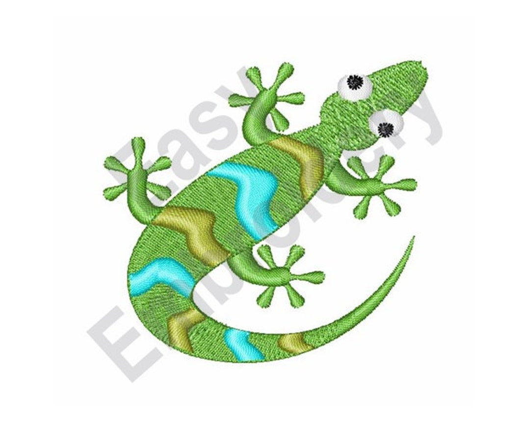 Lizard - Machine Embroidery Design - Etsy