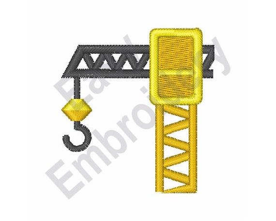 Construction Crane Machine Embroidery Design - Etsy