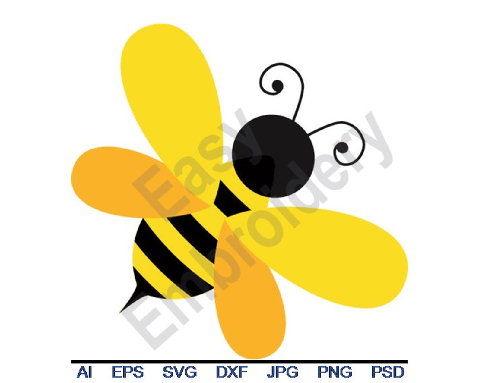 Bumble Bee Svg Dxf Eps Png Jpg Vector Art Clipart Cut | Etsy