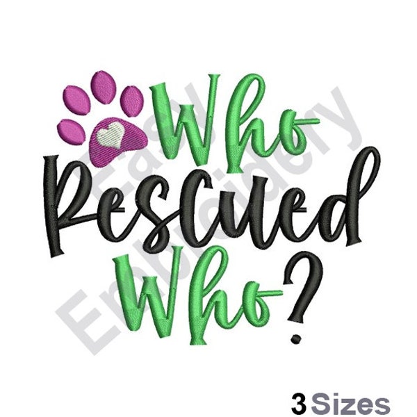 Who Rescued Who - Etsy