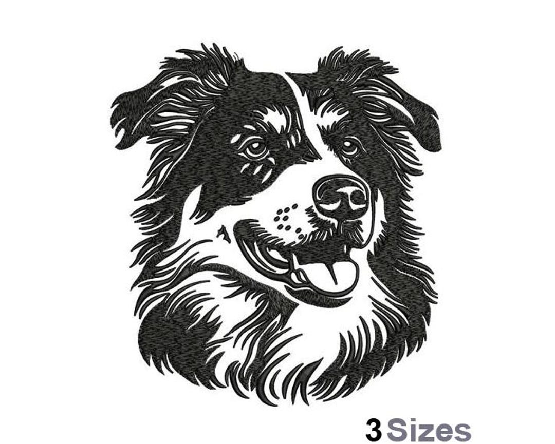 Australian Shepherd - Machine Embroidery Design - 3 Sizes - Etsy