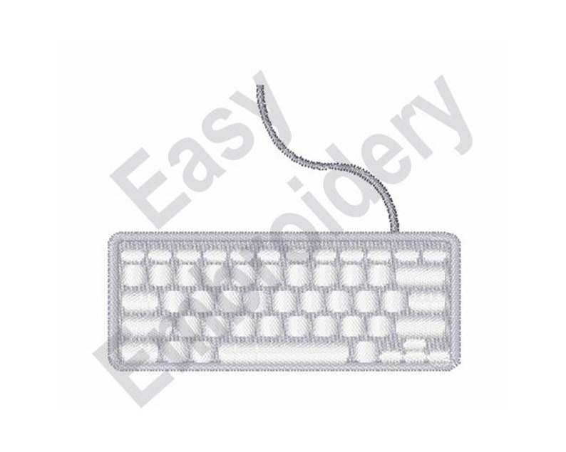Keyboard Machine Embroidery Design - Etsy