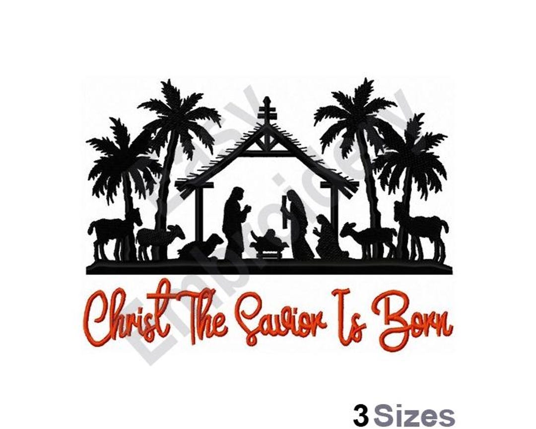 Christ the Savior - Machine Embroidery Design - 3 Sizes, Nativity ...