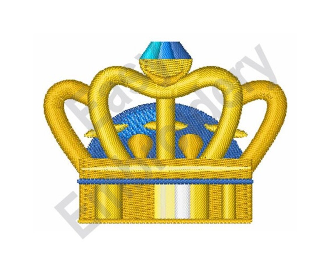Crown Machine Embroidery Design - Etsy