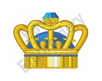 Royal Crown Machine Embroidery Design Golden Crown - Etsy