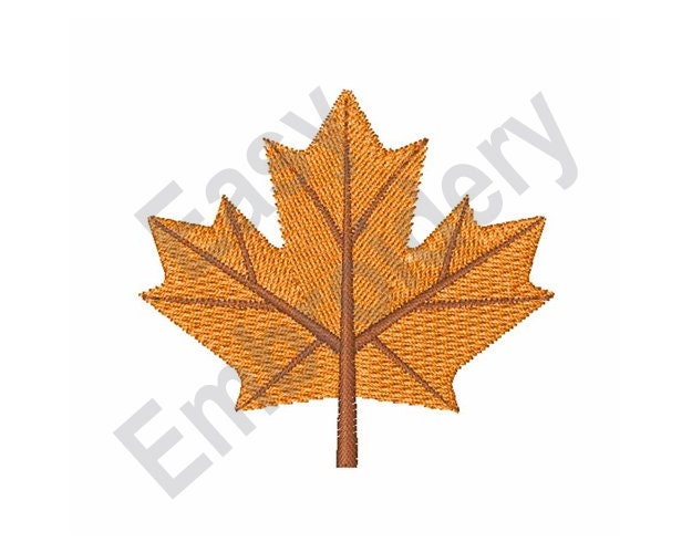 Maple Leaf Machine Embroidery Design - Etsy
