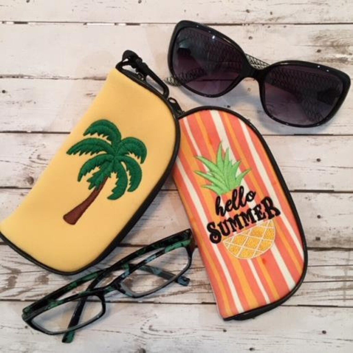 Hello Summer Machine Embroidery Design - Etsy