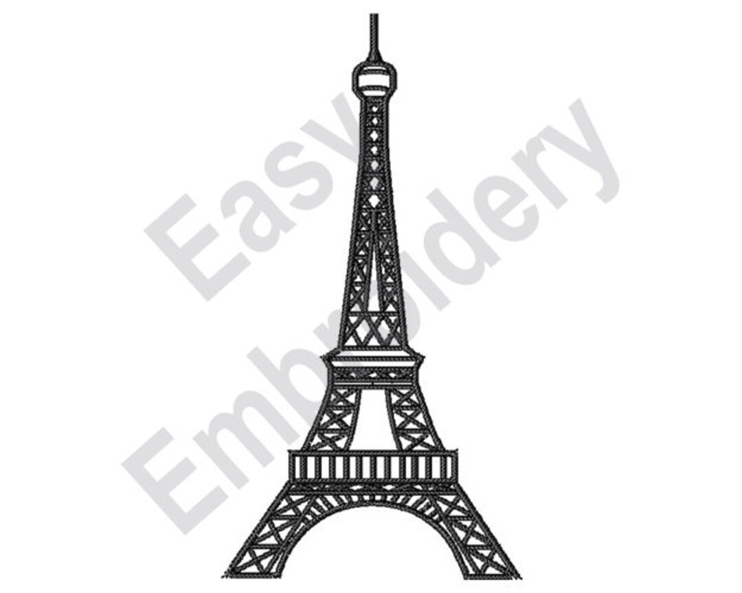 Eiffel Tower - Machine Embroidery Design, Paris Embroidery, France ...