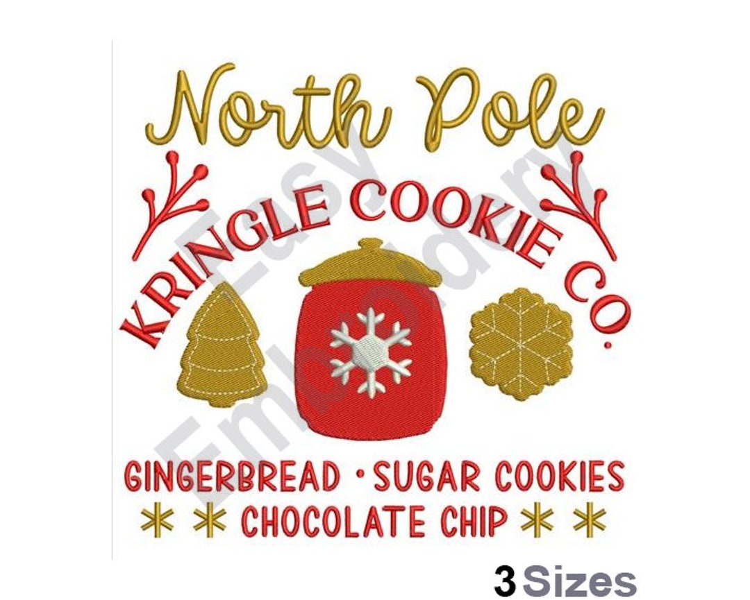 Kringle Cookie Co. - Machine Embroidery Design - 3 Sizes - Etsy