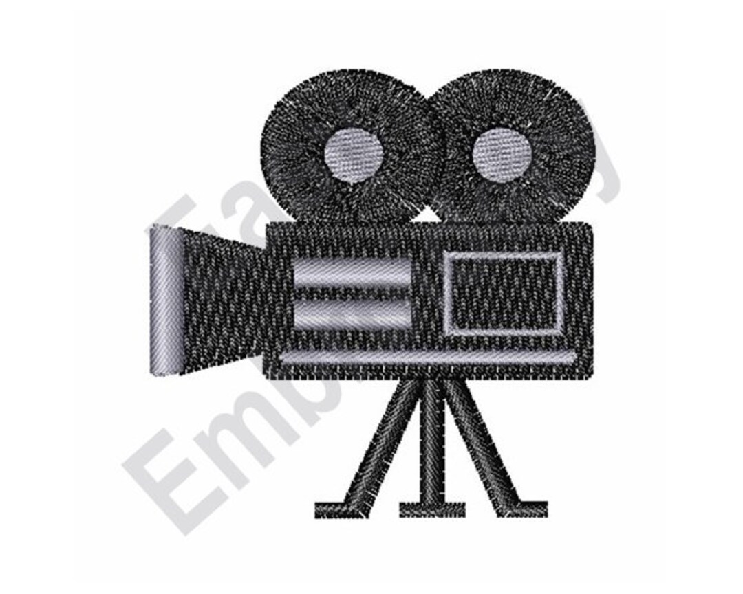 Movie Camera - Machine Embroidery Design - Etsy