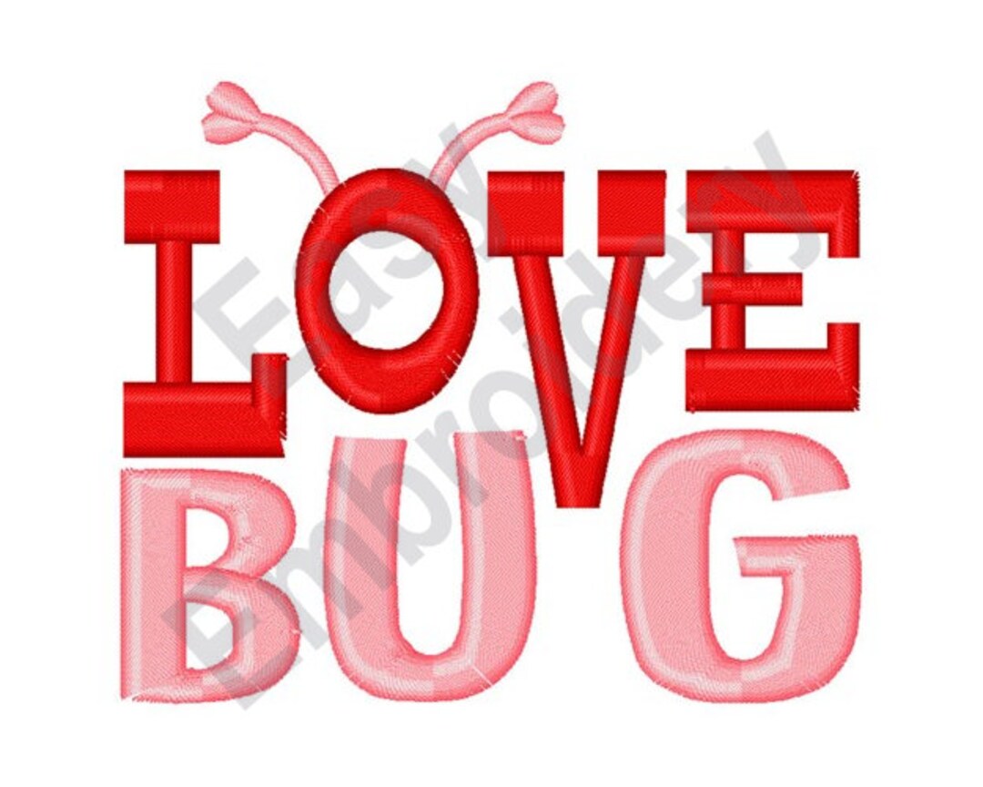 Love Bug - Machine Embroidery Design - Etsy