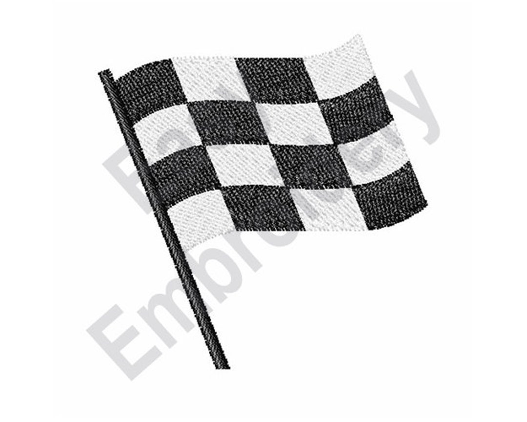 Checkered Flag - Machine Embroidery Design - Etsy