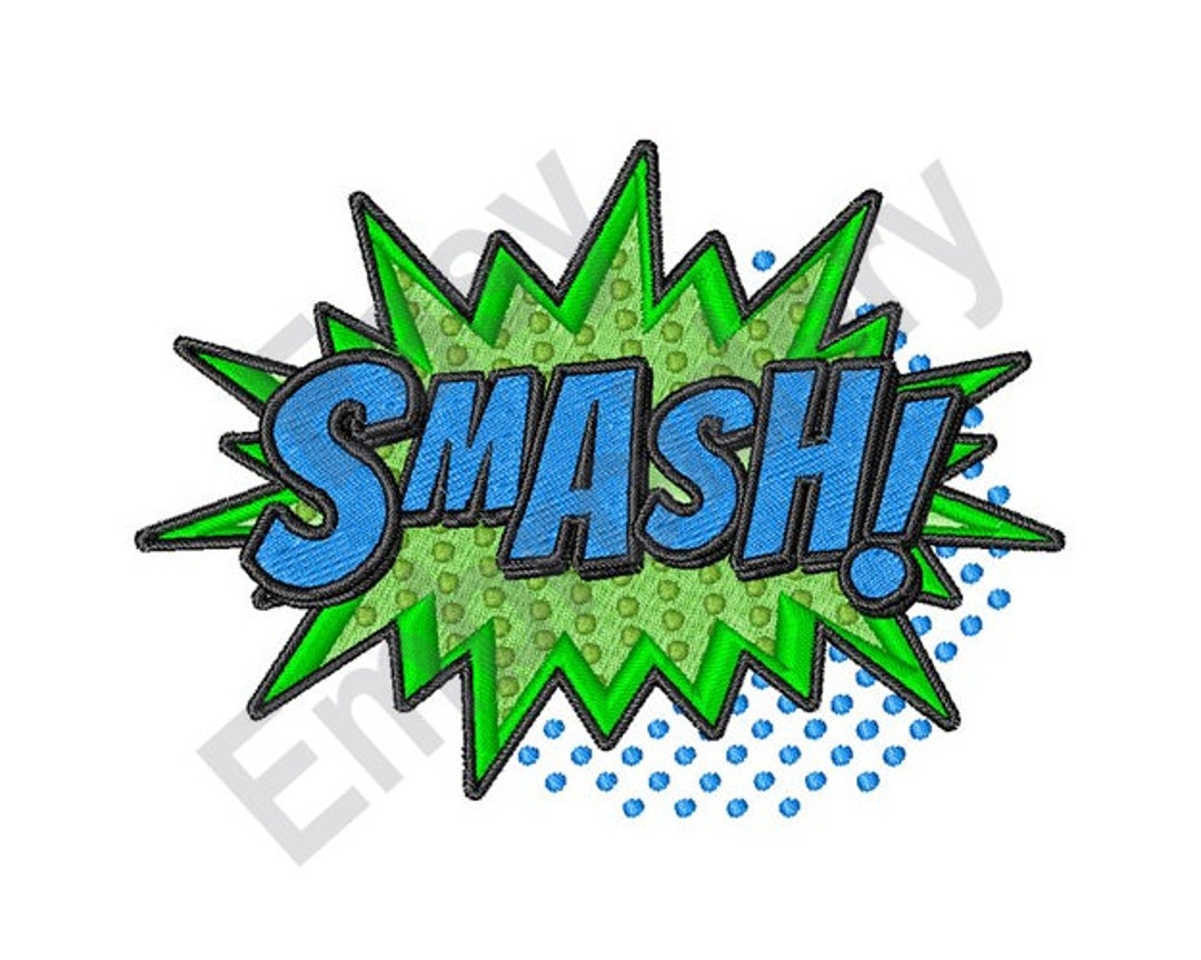 Smash! - Machine Embroidery Design - Etsy