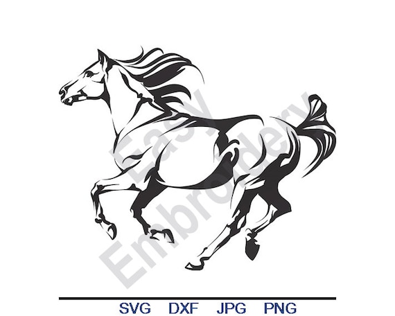Horse Svg Dxf Eps Png Jpg Vector Art Clipart Cut File - Etsy Australia
