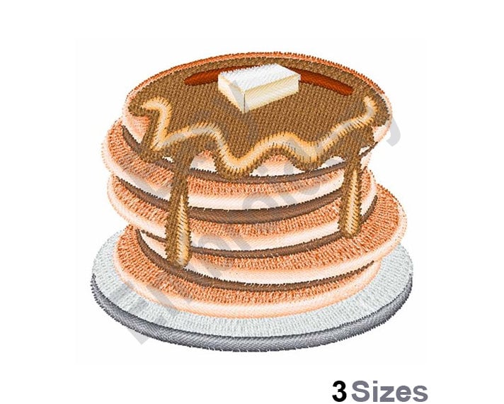 Pancakes Machine Embroidery Design - Etsy