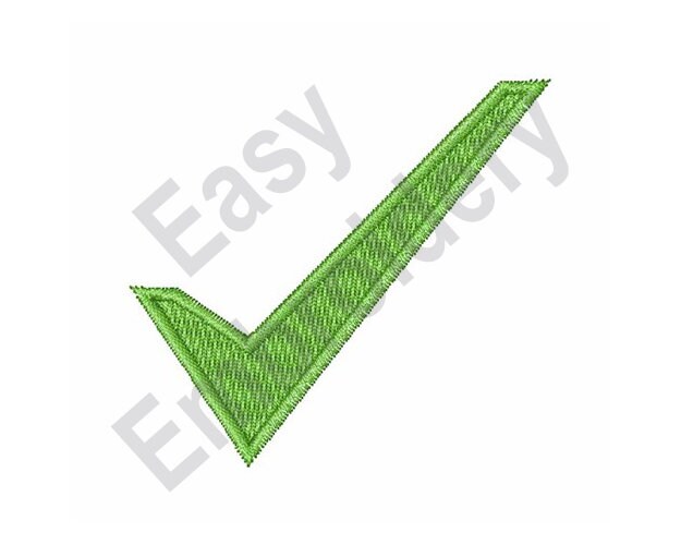 Check Mark - Machine Embroidery Design - Etsy