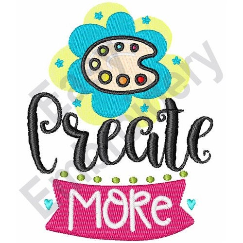 Artist at Work Machine Embroidery Design Artist Paint Brush - Etsy