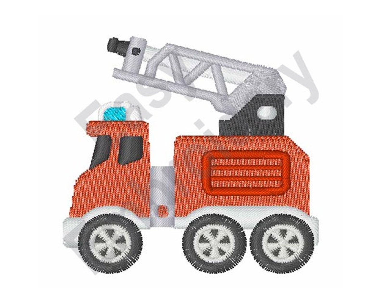 Fire Engine Machine Embroidery Design - Etsy