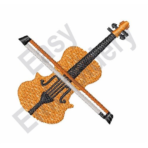 Violin and Music Machine Embroidery Design - Etsy