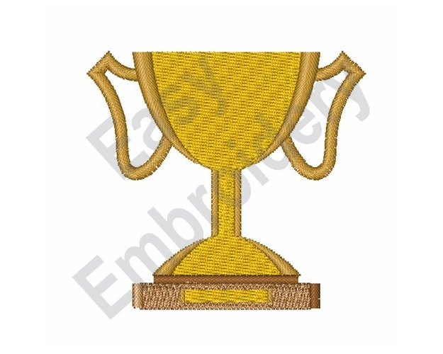 Trophy Machine Embroidery Design - Etsy